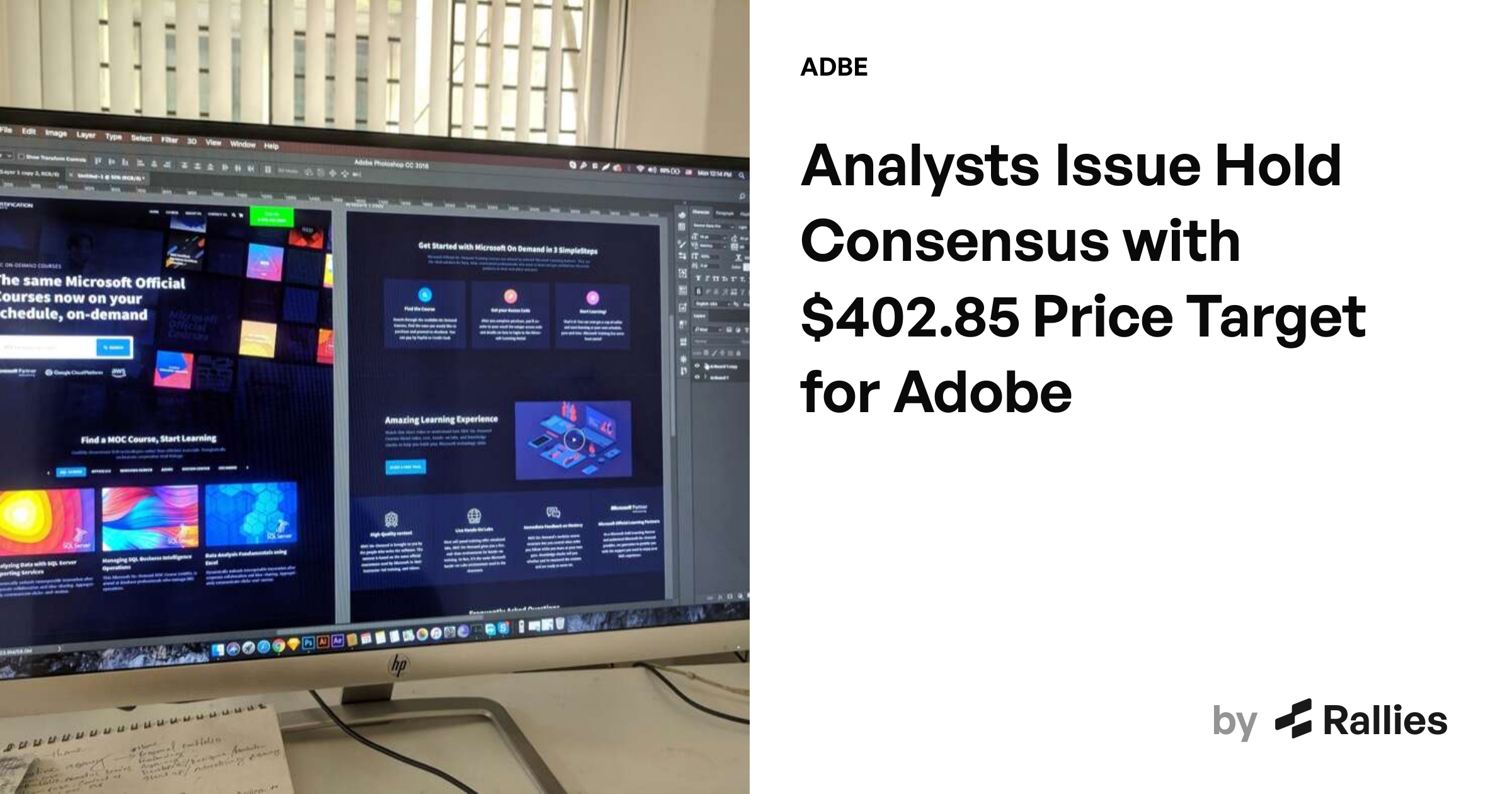 Analysts Issue Hold Consensus with $402.85 Price Target for Adobe ...