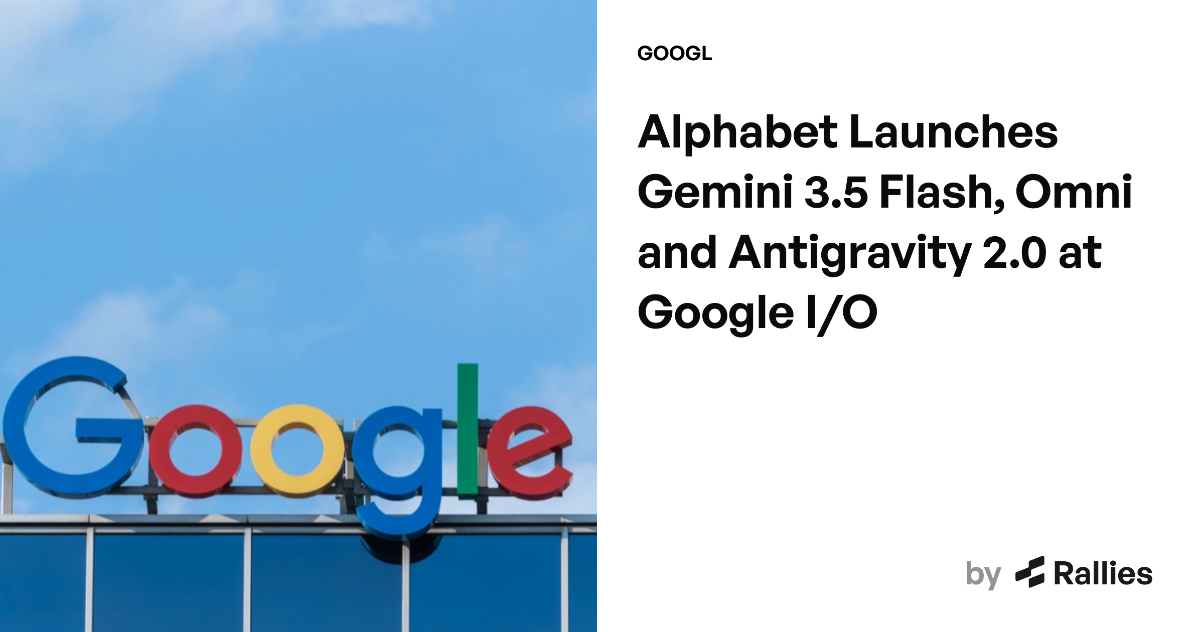 Alphabet Launches Gemini 3.5 Flash, Omni and Antigravity 2.0 at Google ...