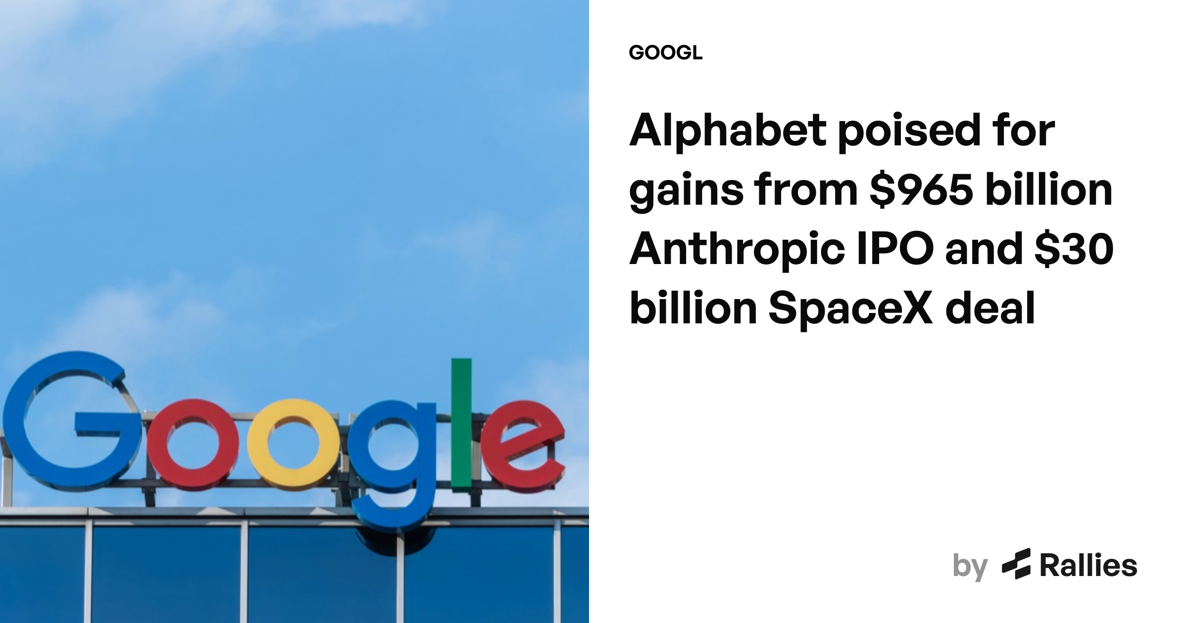 Alphabet poised for gains from $965 billion Anthropic IPO and $30 ...
