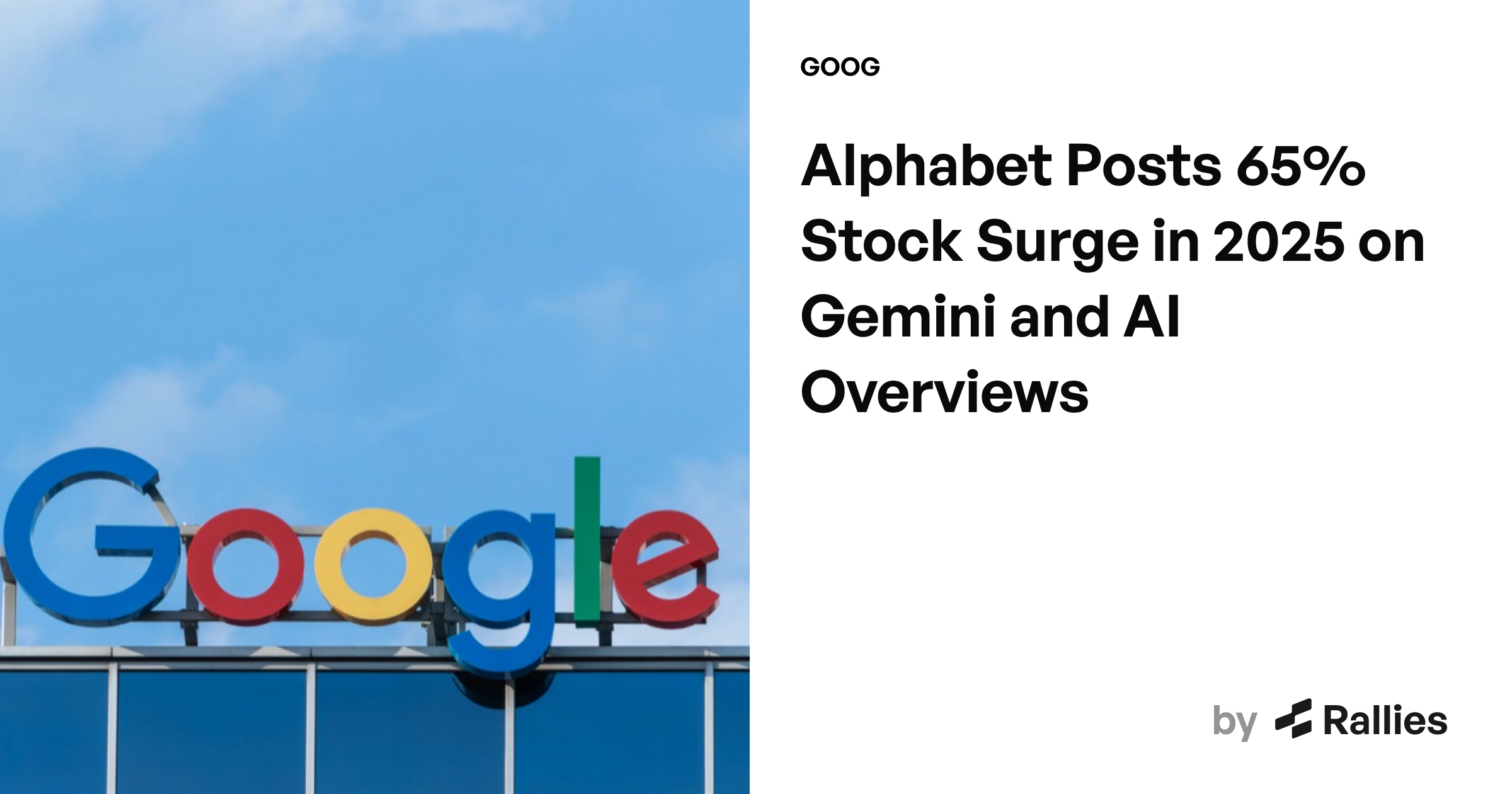 Alphabet Posts 65% Stock Surge in 2025 on Gemini and AI Overviews ...