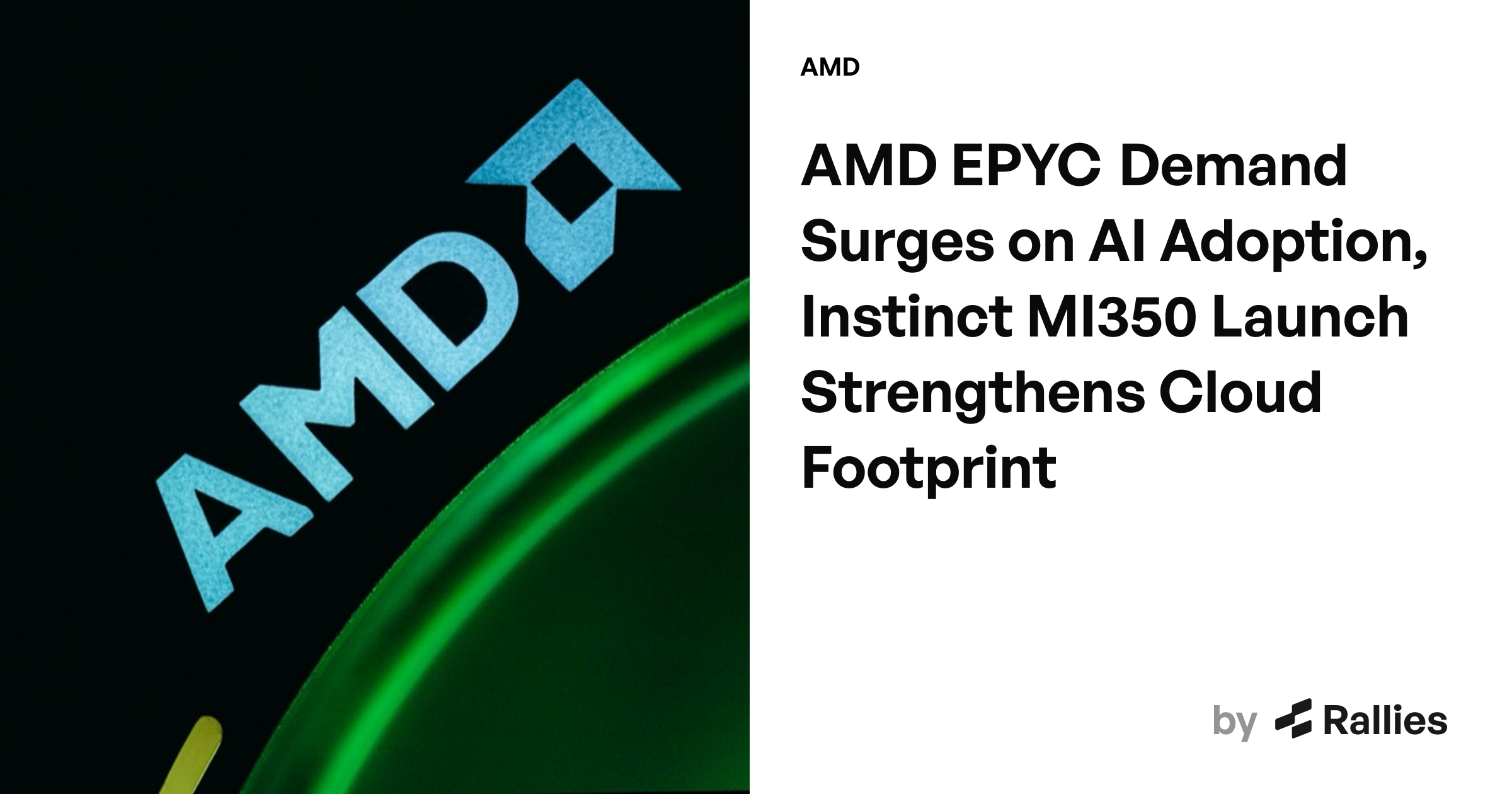 AMD EPYC Demand Surges on AI Adoption, Instinct MI350 Launch ...