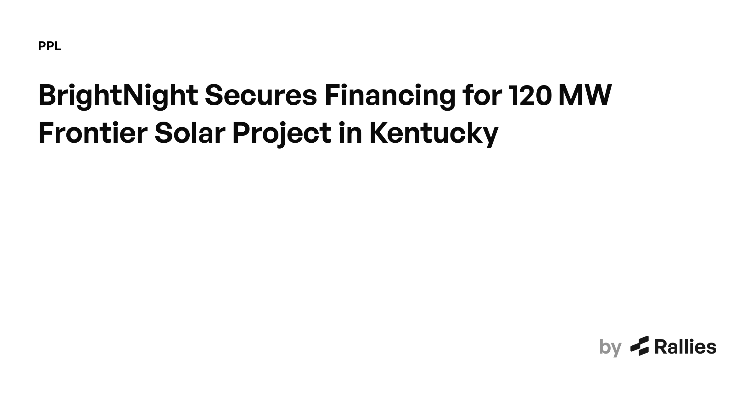 BrightNight Secures Financing for 120 MW Frontier Solar Project in ...