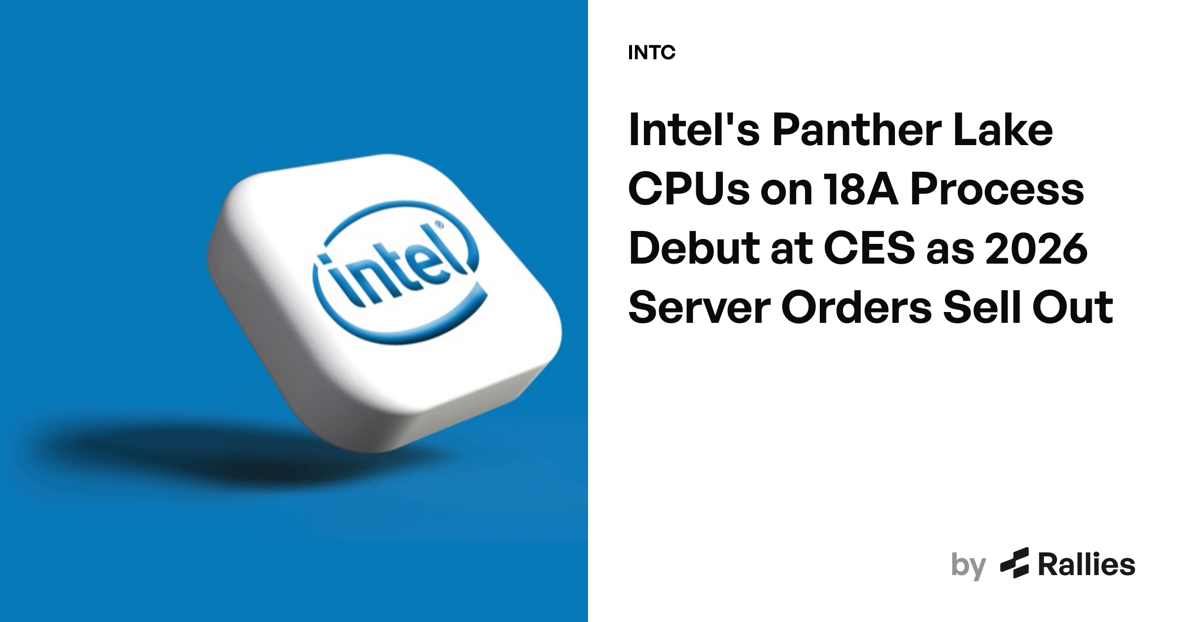 Intel's Panther Lake CPUs on 18A Process Debut at CES as 2026 Server ...
