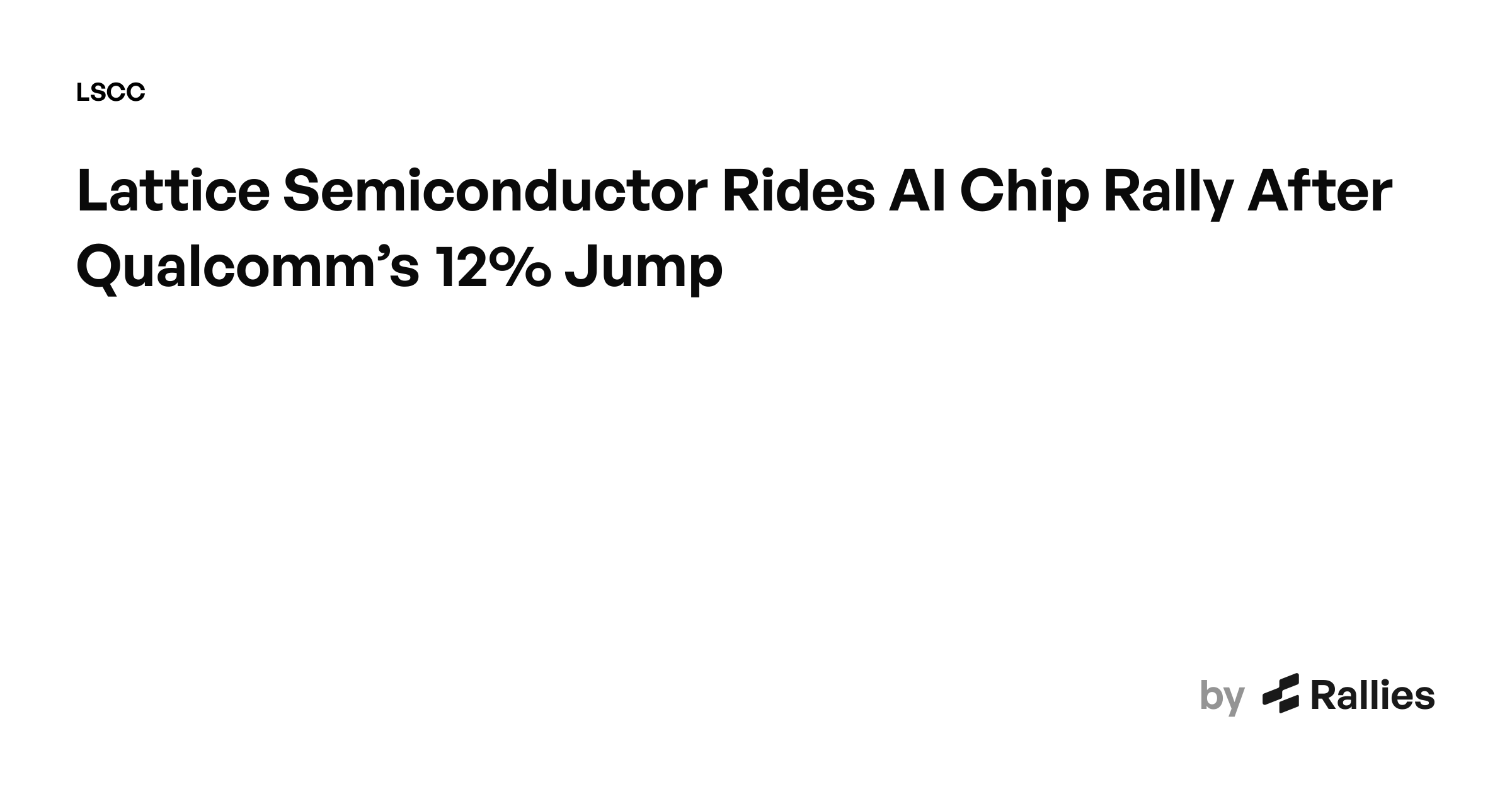 Lattice Semiconductor Rides AI Chip Rally After Qualcomm’s 12% Jump ...