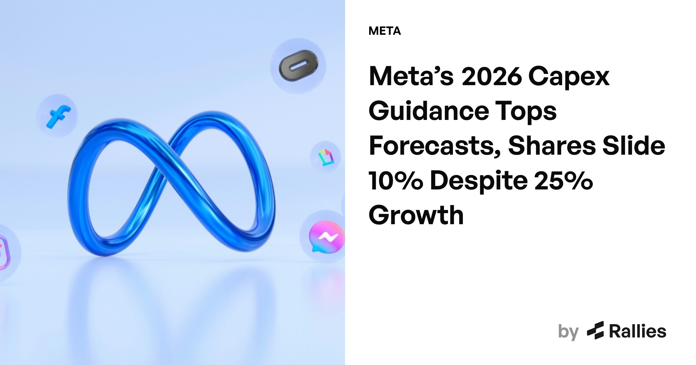 Meta’s 2026 Capex Guidance Tops Forecasts, Shares Slide 10% Despite 25% ...