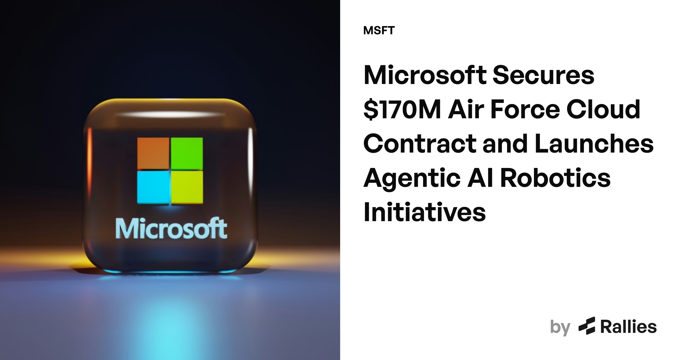 Microsoft Secures $170M Air Force Cloud Contract and Launches Agentic ...