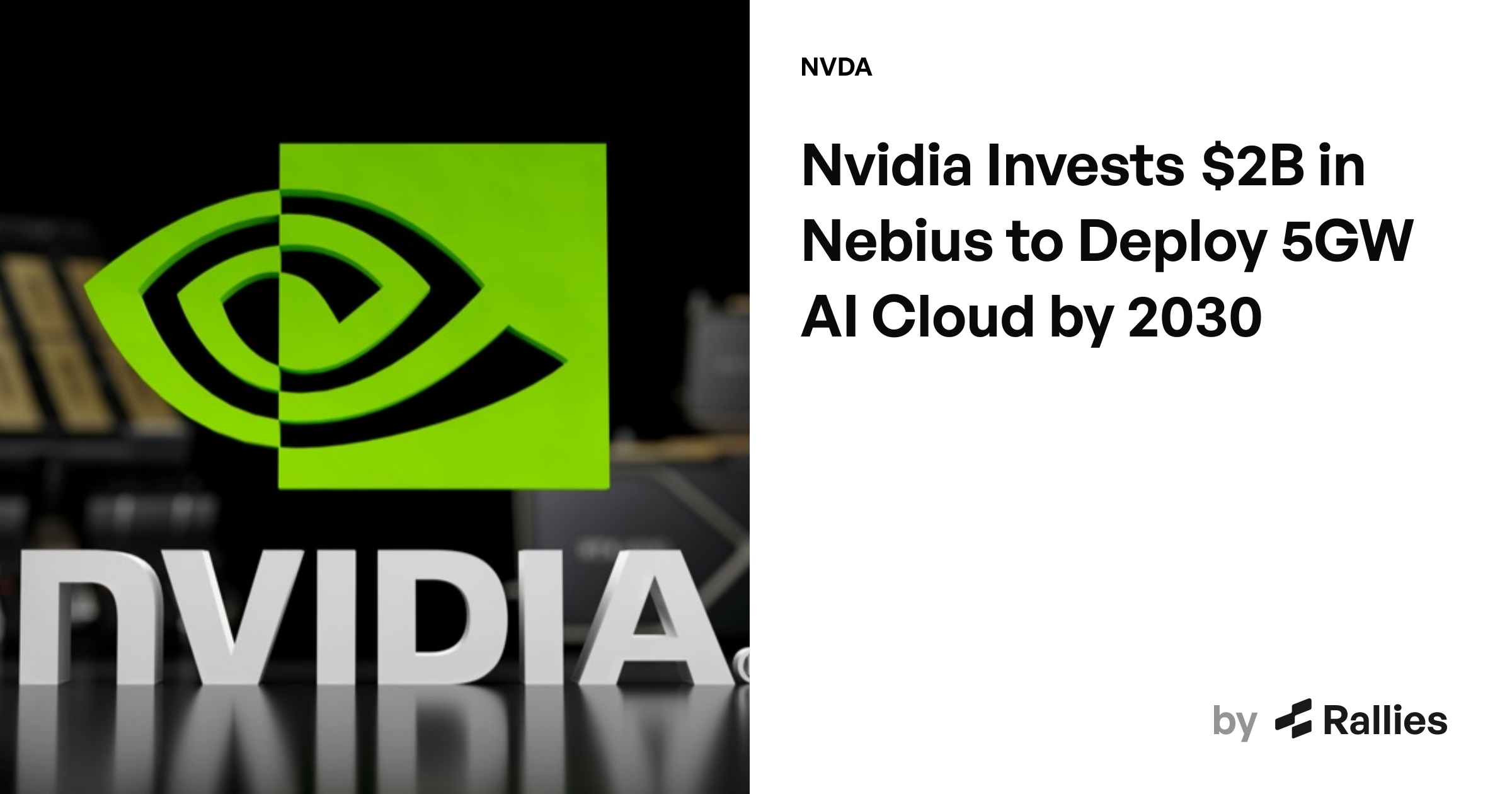 Nvidia Invests $2B in Nebius to Deploy 5GW AI Cloud by 2030 - NVDA News ...