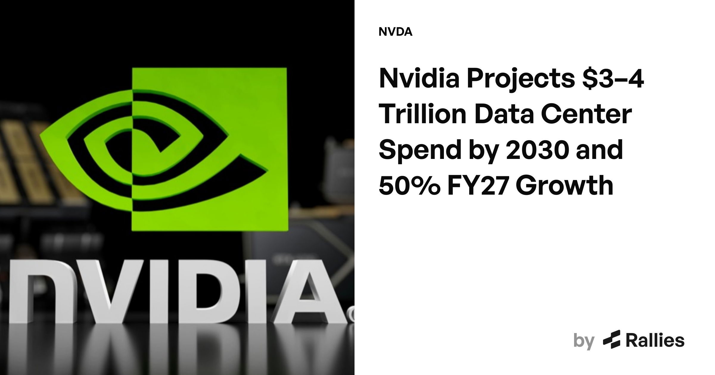 Nvidia Projects $3–4 Trillion Data Center Spend by 2030 and 50% FY27 ...