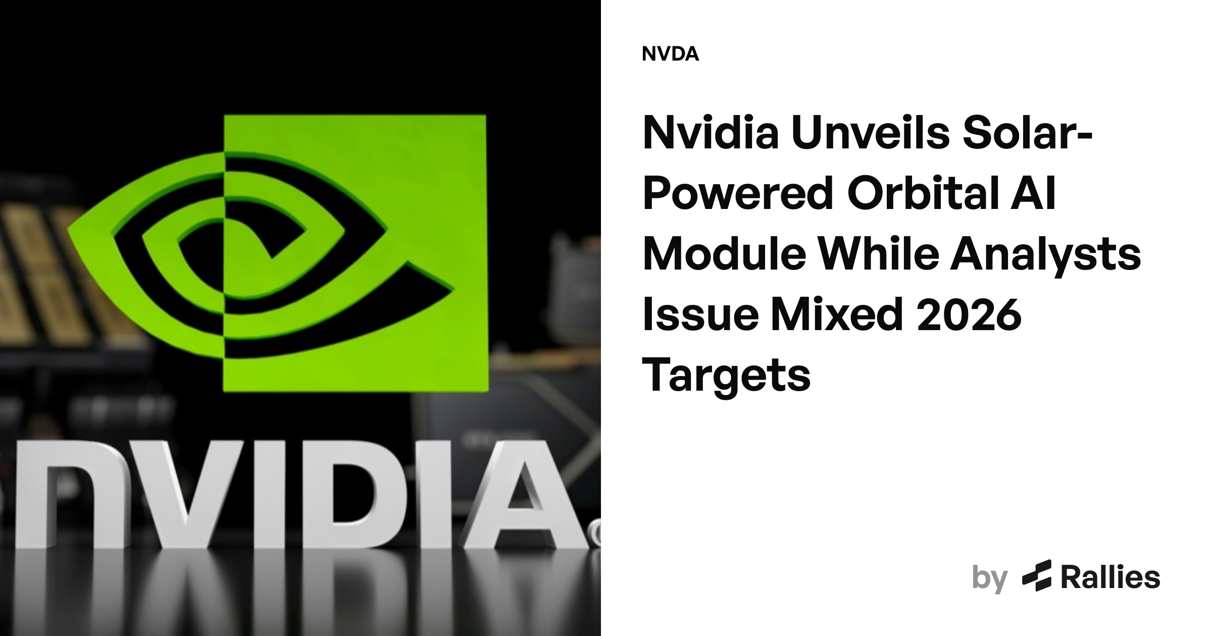 Nvidia Unveils Solar-Powered Orbital AI Module While Analysts Issue ...