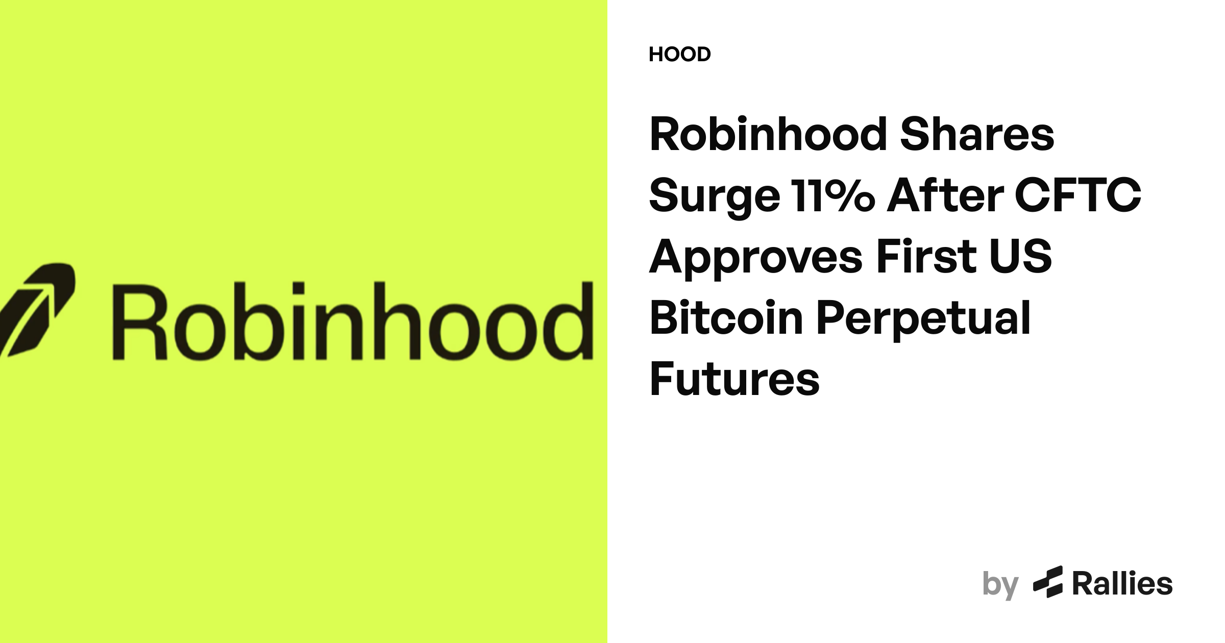 Robinhood Shares Surge 11% After CFTC Approves First US Bitcoin ...