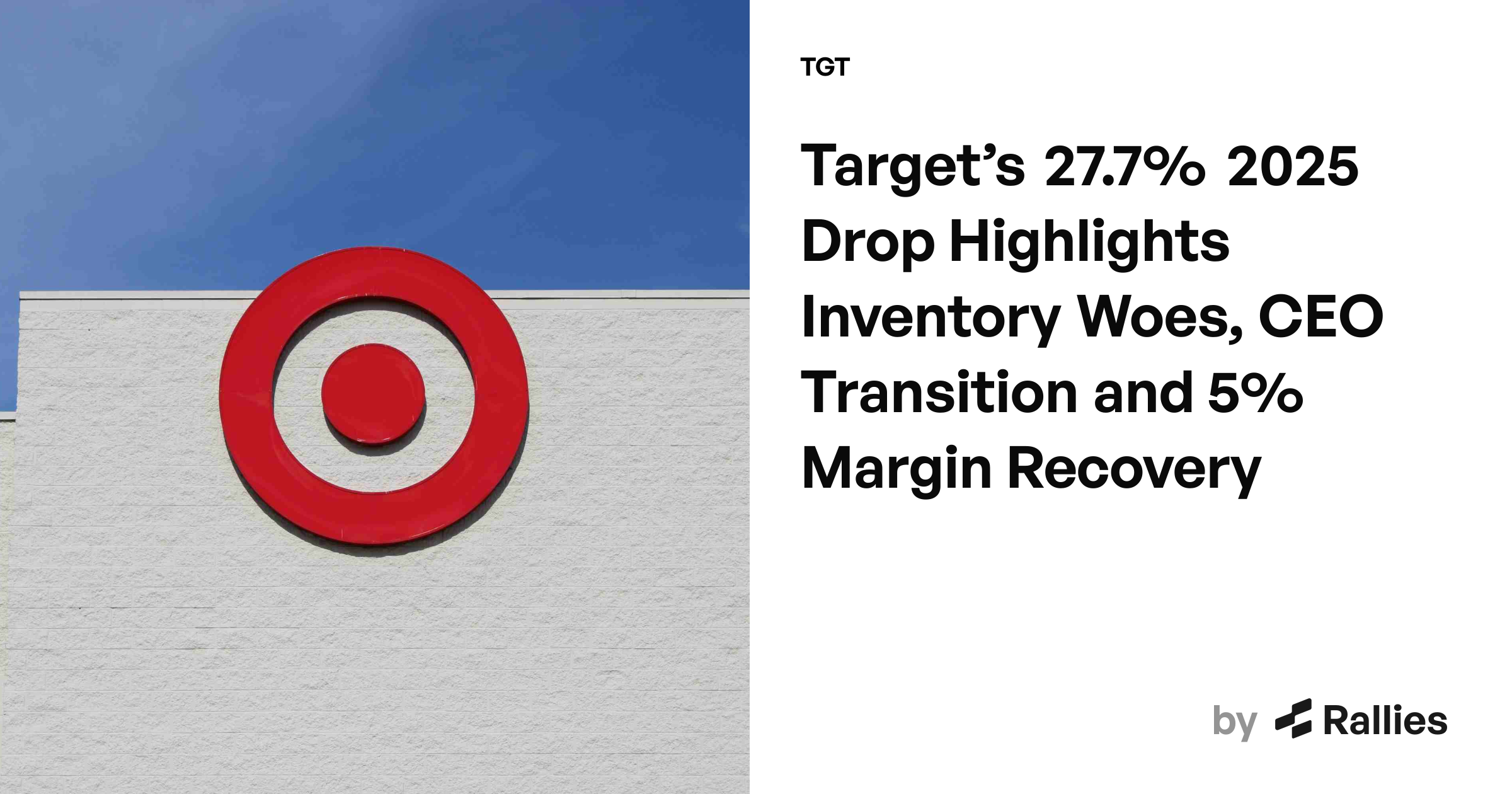 Target’s 27.7% 2025 Drop Highlights Inventory Woes, CEO Transition and ...