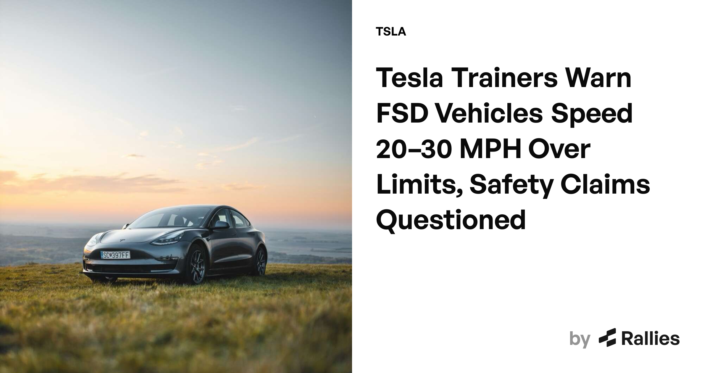 Tesla Trainers Warn FSD Vehicles Speed 20–30 MPH Over Limits, Safety ...