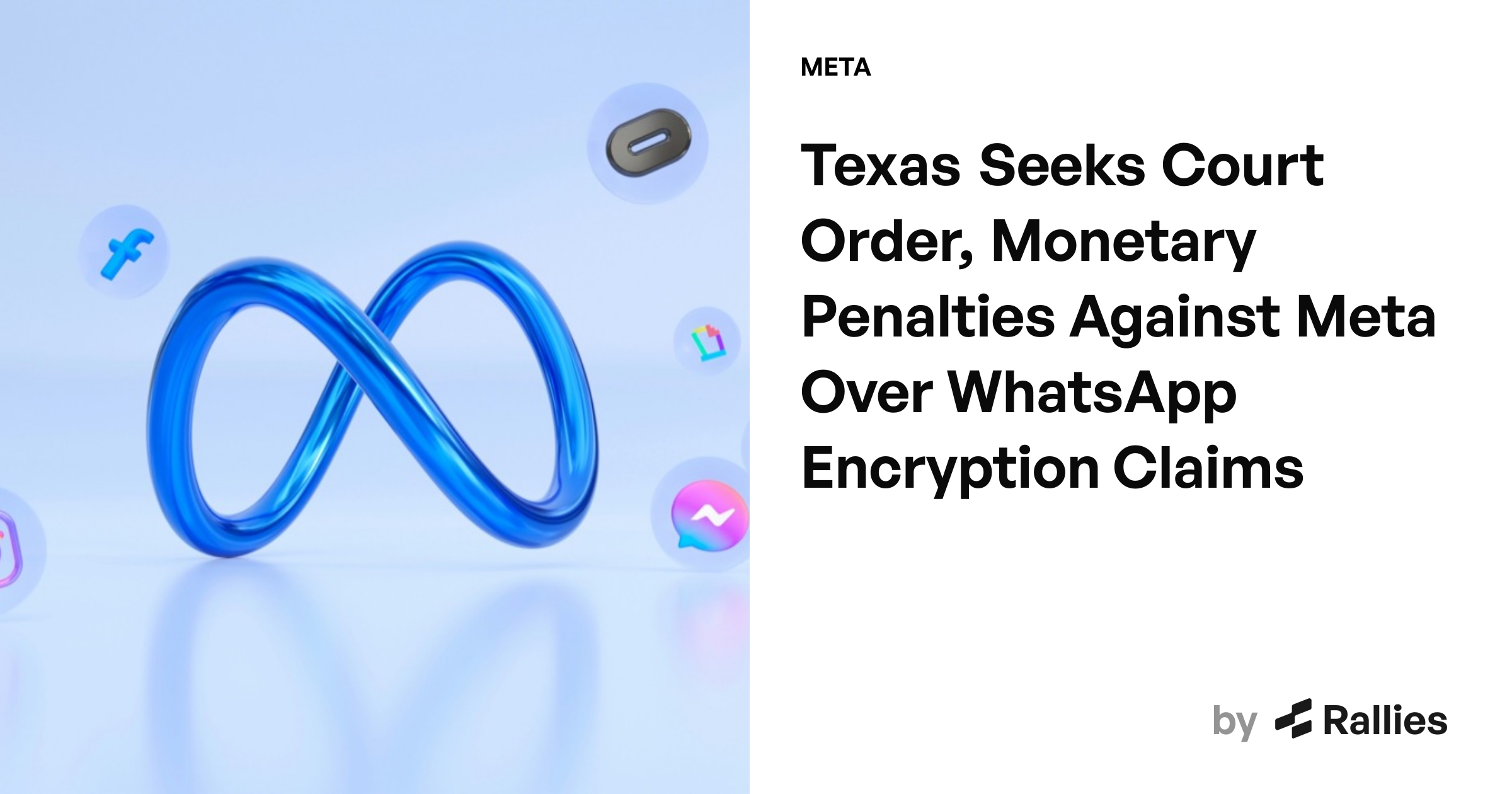 Texas Seeks Court Order, Monetary Penalties Against Meta Over WhatsApp ...